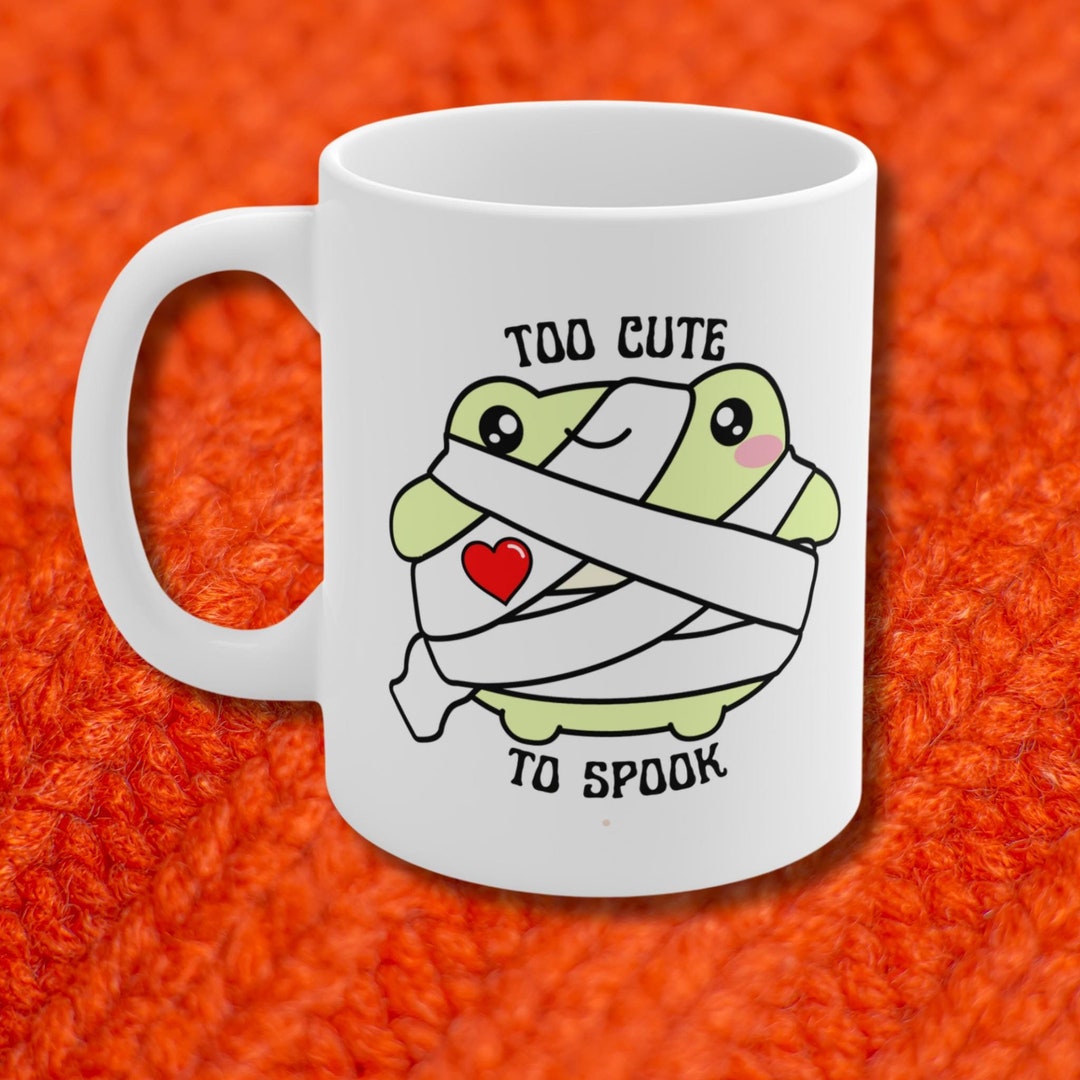 Funny Frog Meme Mug, Halloween Gift, Cottagecore Frog , Cheer up Gift ...