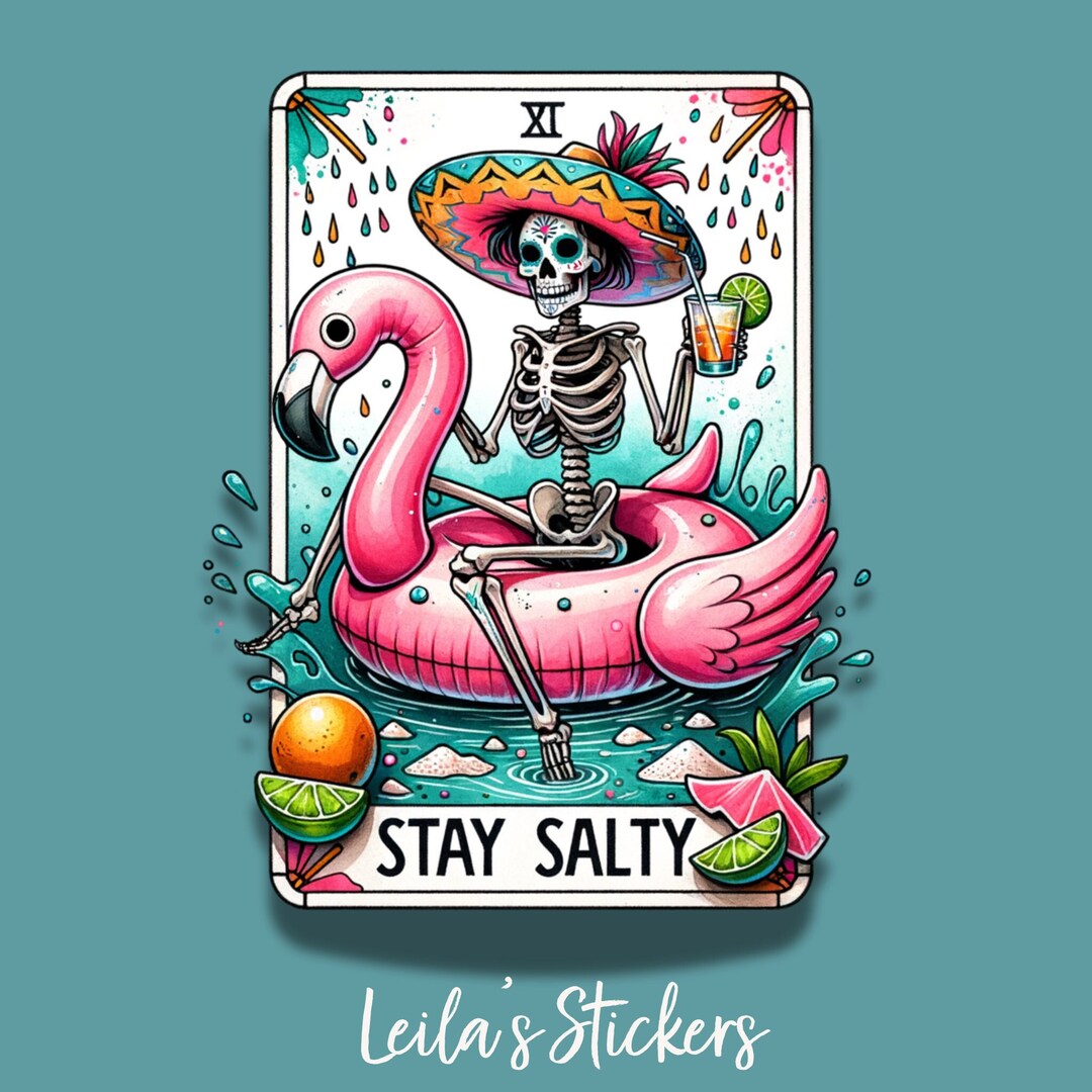 Sarcastic Skeleton Skeleton, Stay Salty Sticker, Skeleton Sticker ...