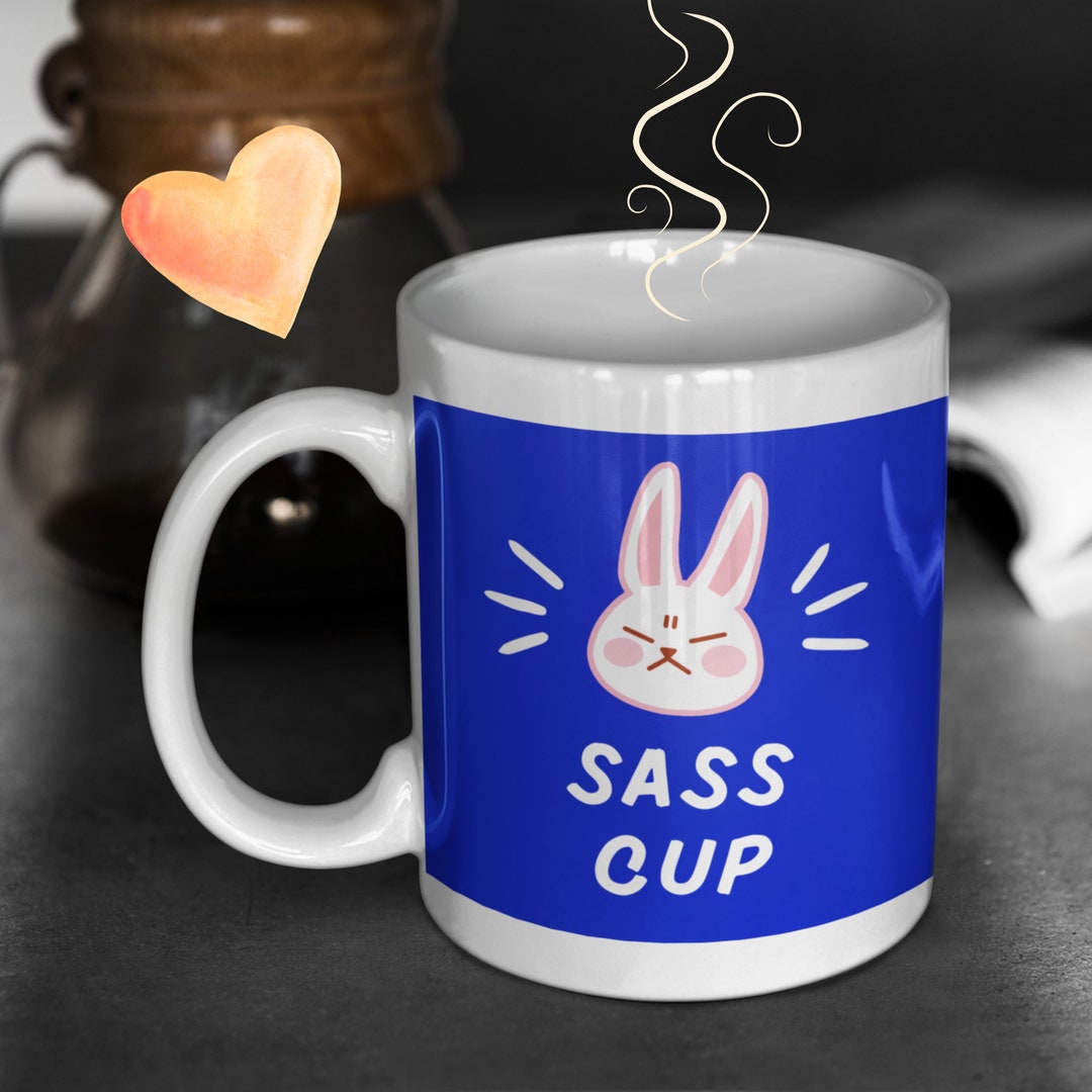 Mug, Sarcastic Bunny, Funny Novelty Gift, T Cute Kawaii Bunny Rabbit ...