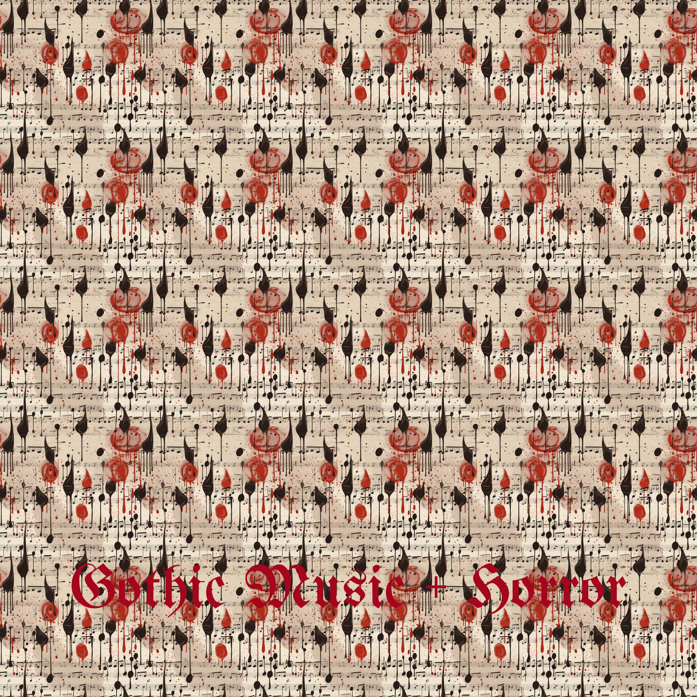 Bloody Horror File, Gothic Seamless, File for Printing, Sublimation ...