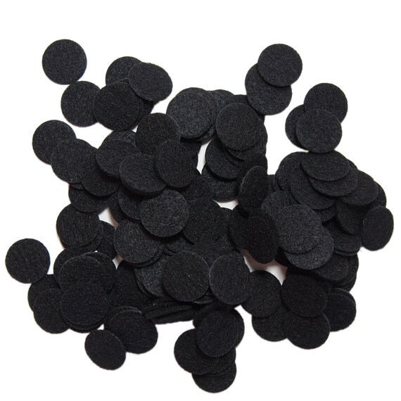 Black Stiff Felt Circles 3/4 Inch to 5 Inch - Etsy