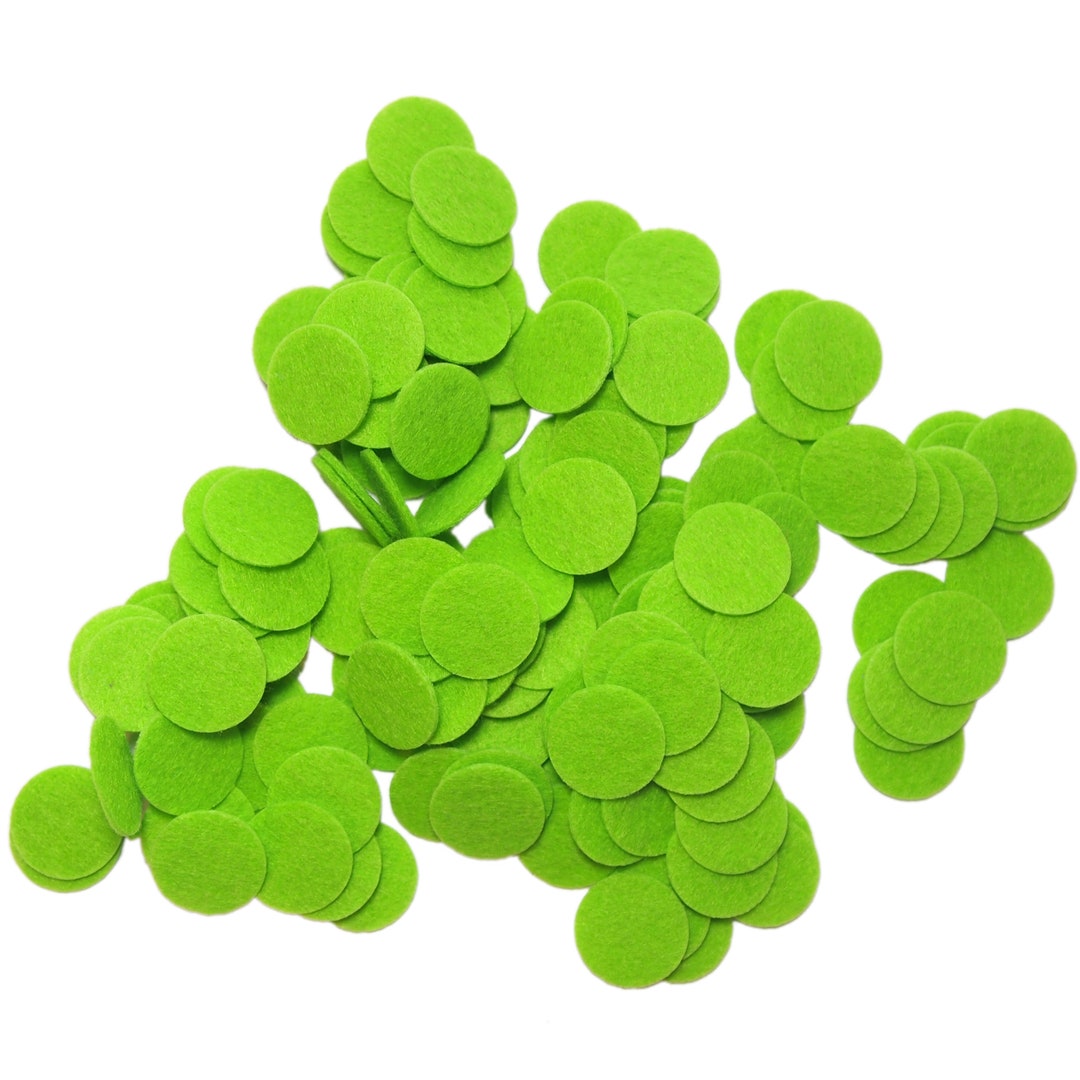Light Green Felt Circle Stickers 1 to 4 Inch - Etsy