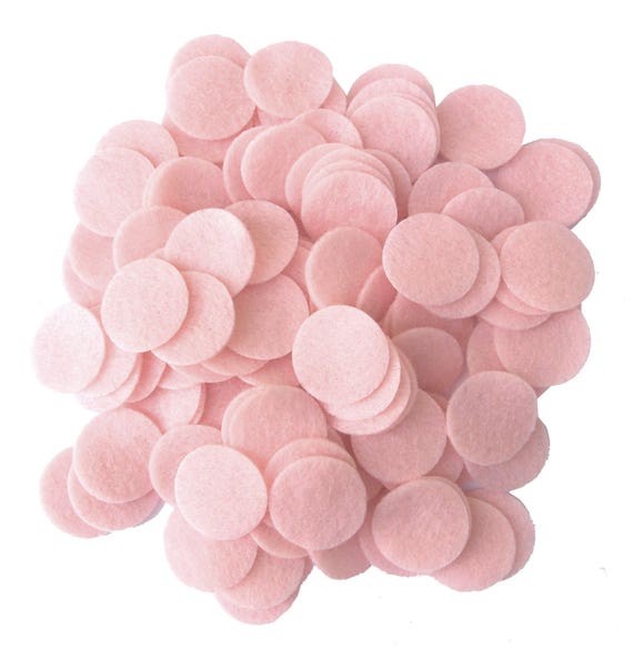 Light Pink Felt Circles 3/4 to 5 Inch | Etsy