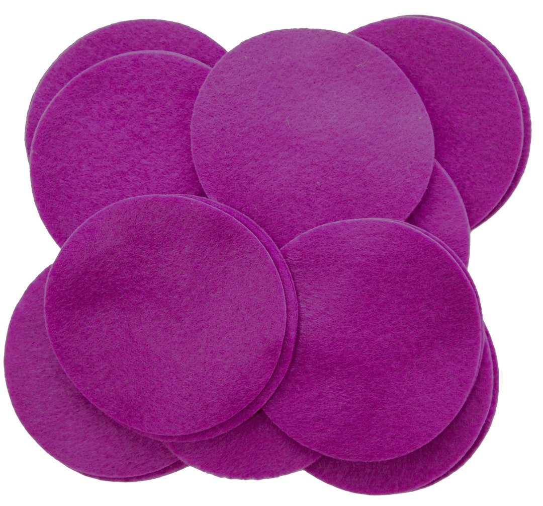 Magenta Felt Circles (3/4 to 5 Inch) - Etsy