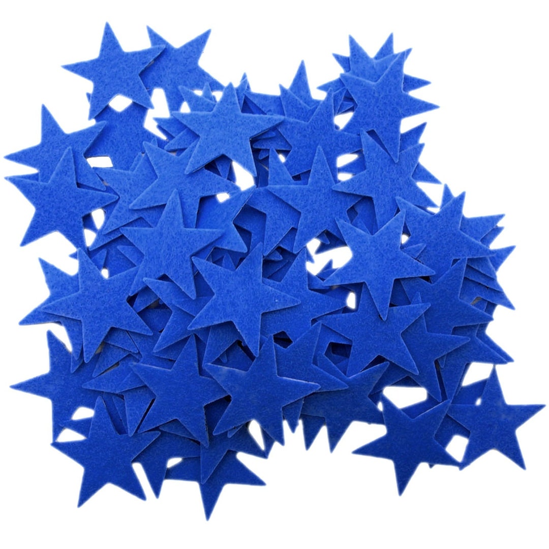Blue Felt Star Stickers (1.5 or 3 Inch) - Etsy