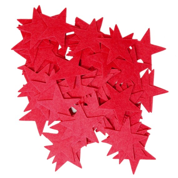 Red Felt Star Stickers 1.5 or 3 Inch - Etsy