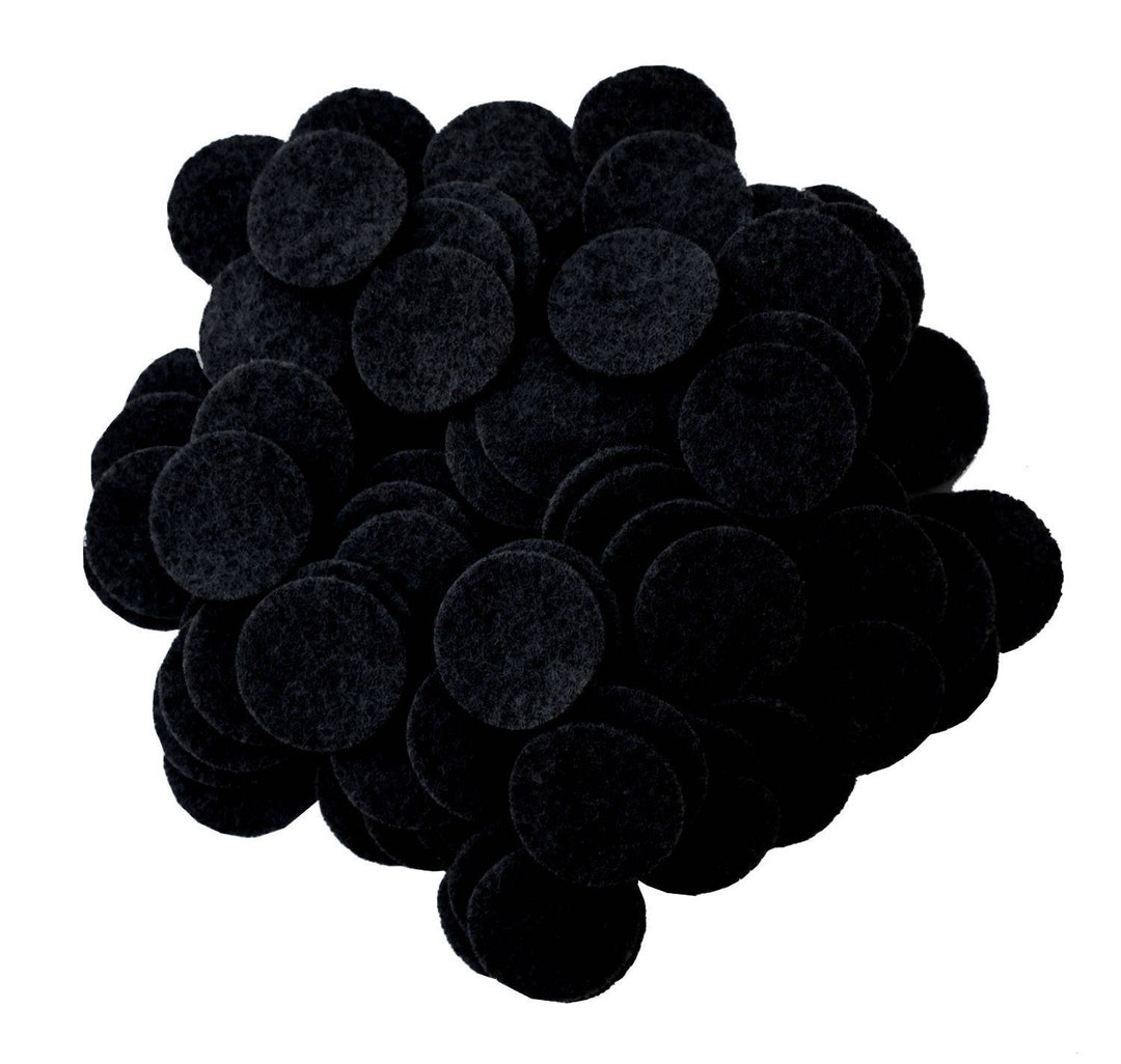 Black Felt Circles (3/4 to 5 Inch) - Etsy