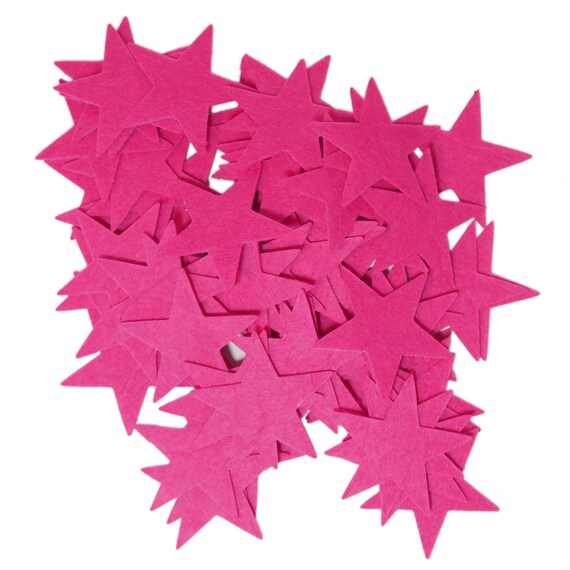 Pink Felt Star Stickers 1.5 or 3 Inch | Etsy