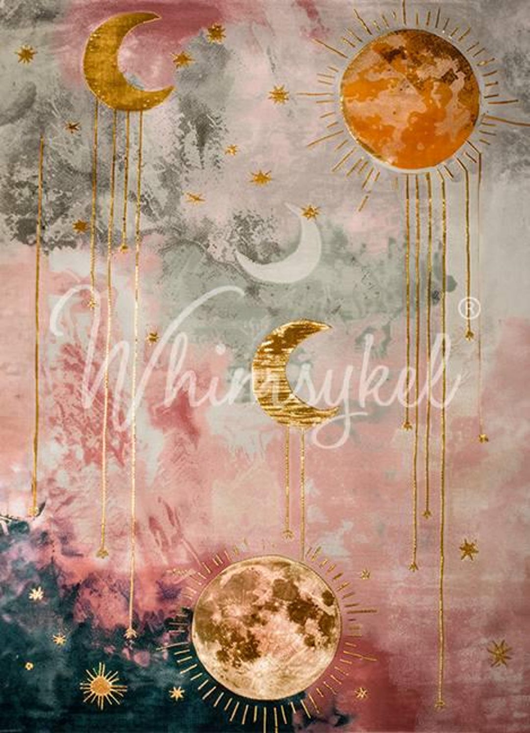 Boho Night Skies EXCLUSIVE Whimsykel Decoupage Tissue Paper for ...