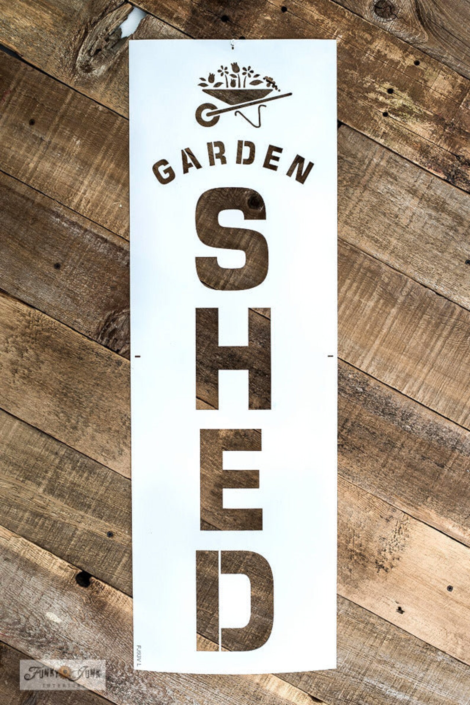 Garden Shed Large Vertical by Funky Junks Old Sign Stencils W - Etsy