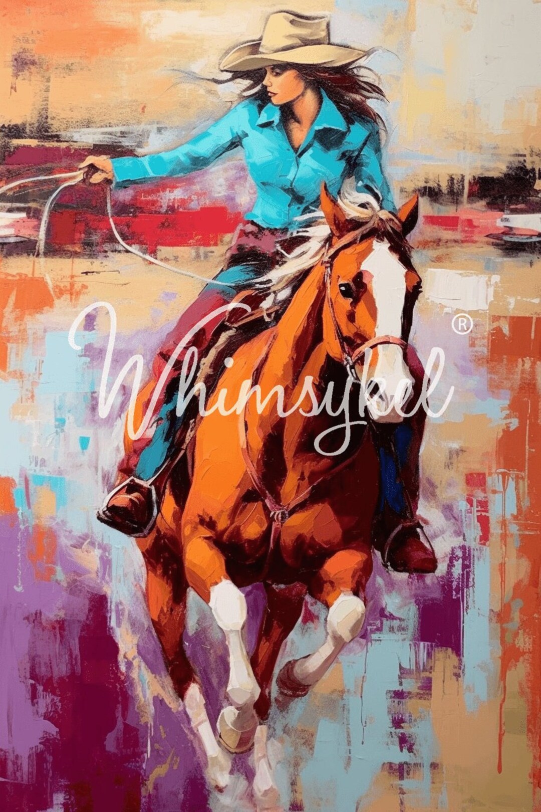 Gallop & Grace Cowgirl Roper Rodeo Whimsykel Decoupage Tissue Paper for ...