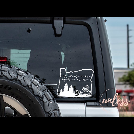 Oregon Grown Decal Car Decals Custom Decal Personalized | Etsy