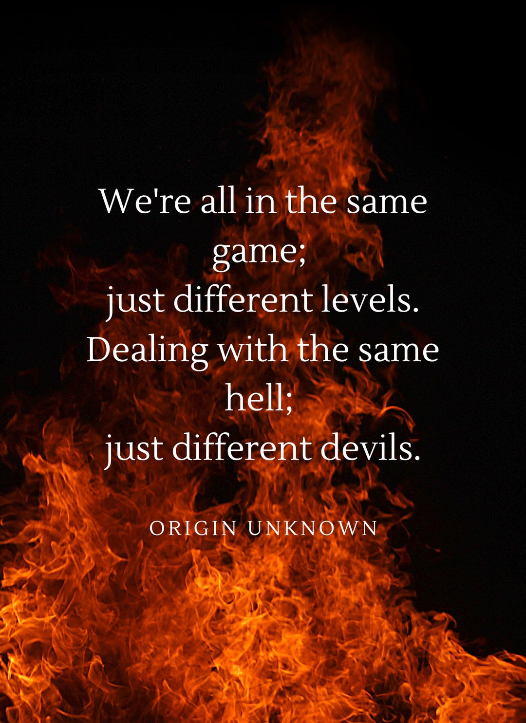 Same Hell Different Devils 8 X 11 Poster (digital Download) - Etsy