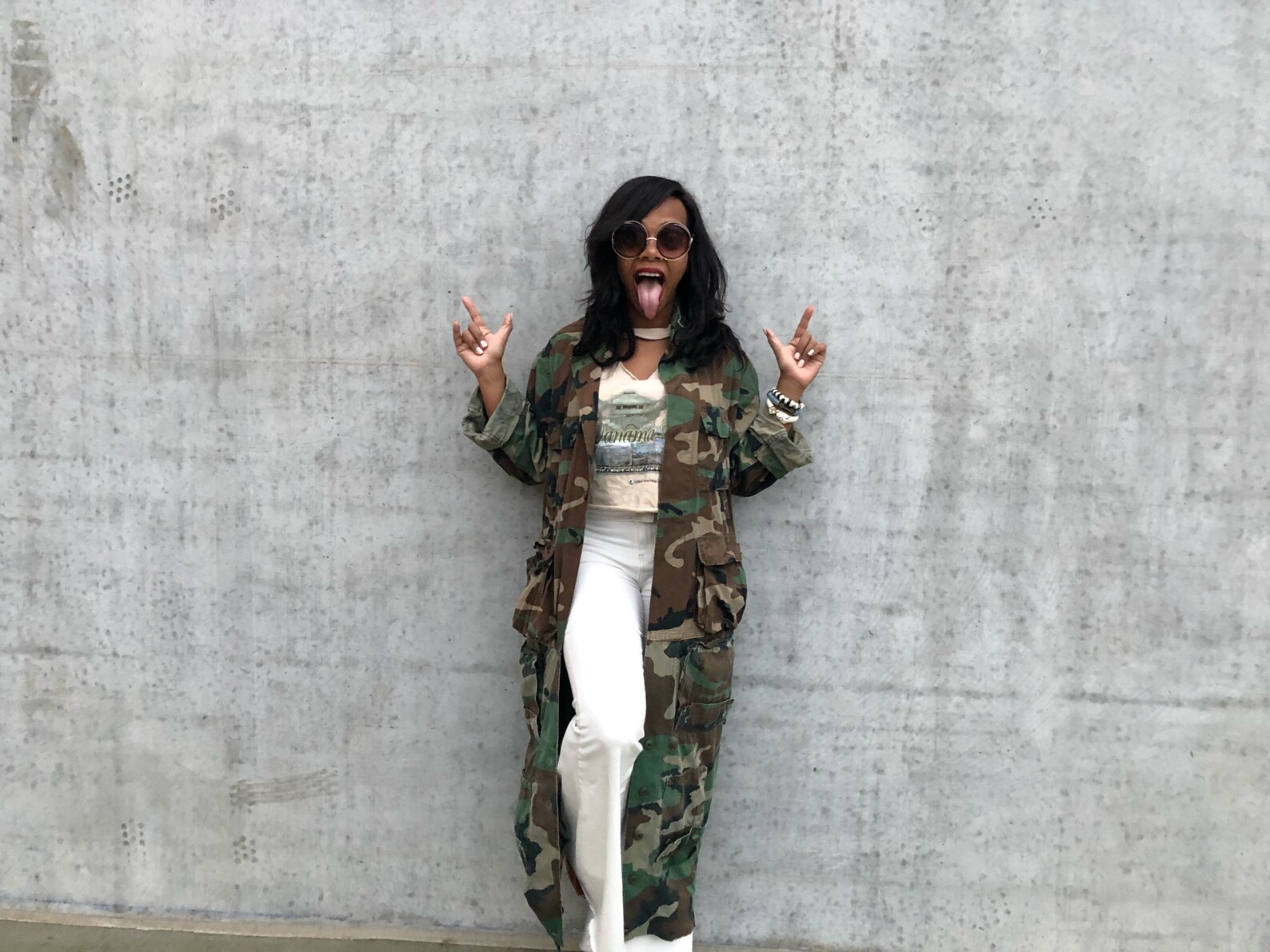 Adult Distressed Trench Length Camo Shredded Camouflage Camo Woodland ...
