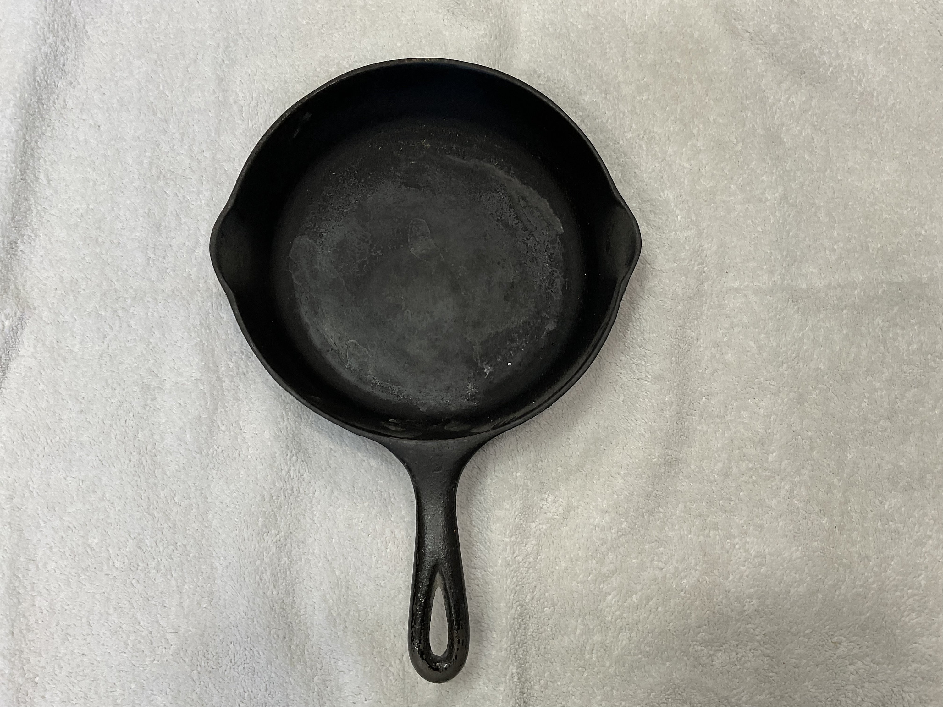 1930's Era "wagner WARE SIDNEY O #6" Cast Iron Skillet ~ 2 Pour Spouts ...