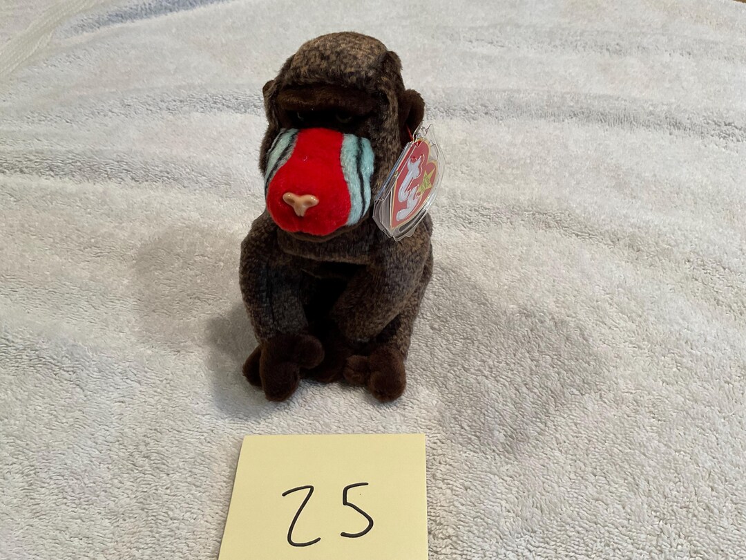 Retired "cheeks" Ty Beanie Baby ~ Date of Birth: May 18, 1999 ~ PE ...