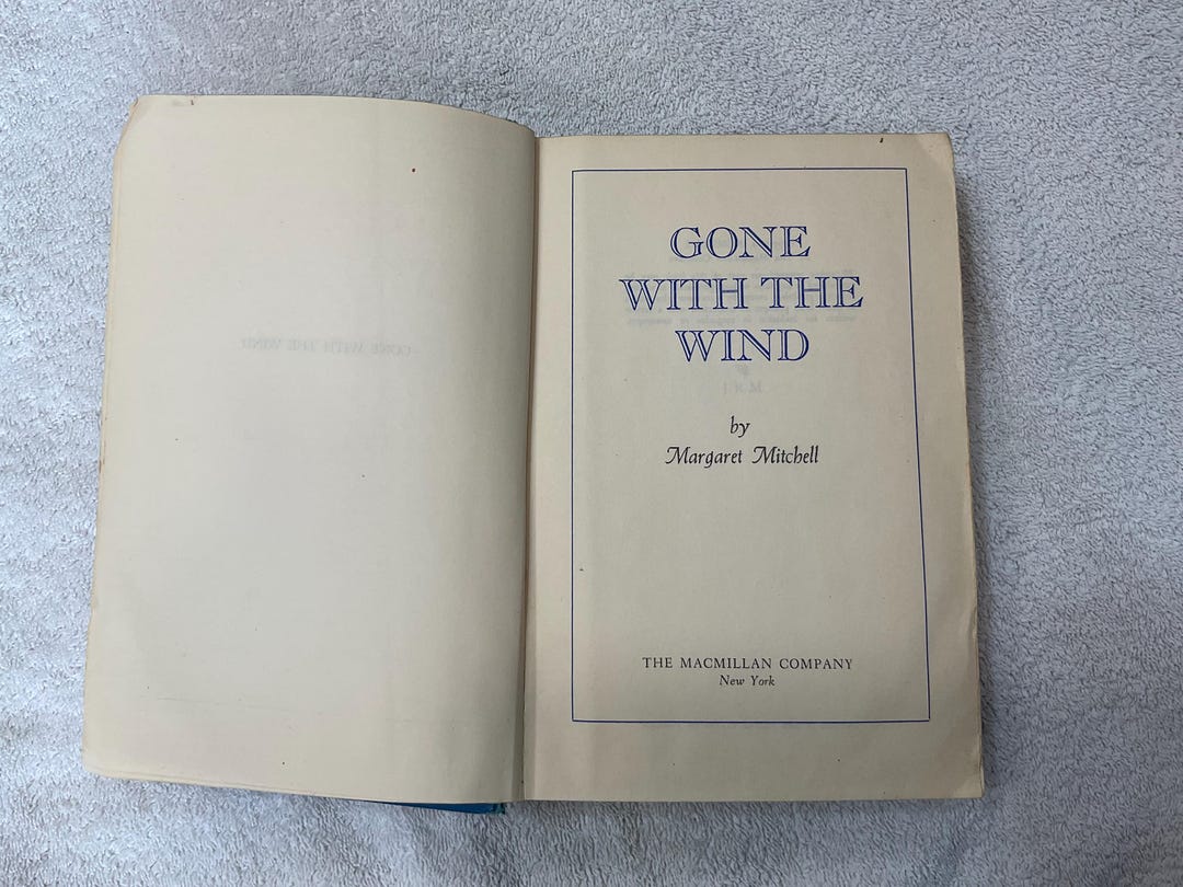1936 Gone With the Wind by Margaret Mitchell ~ Book Club Edition ...
