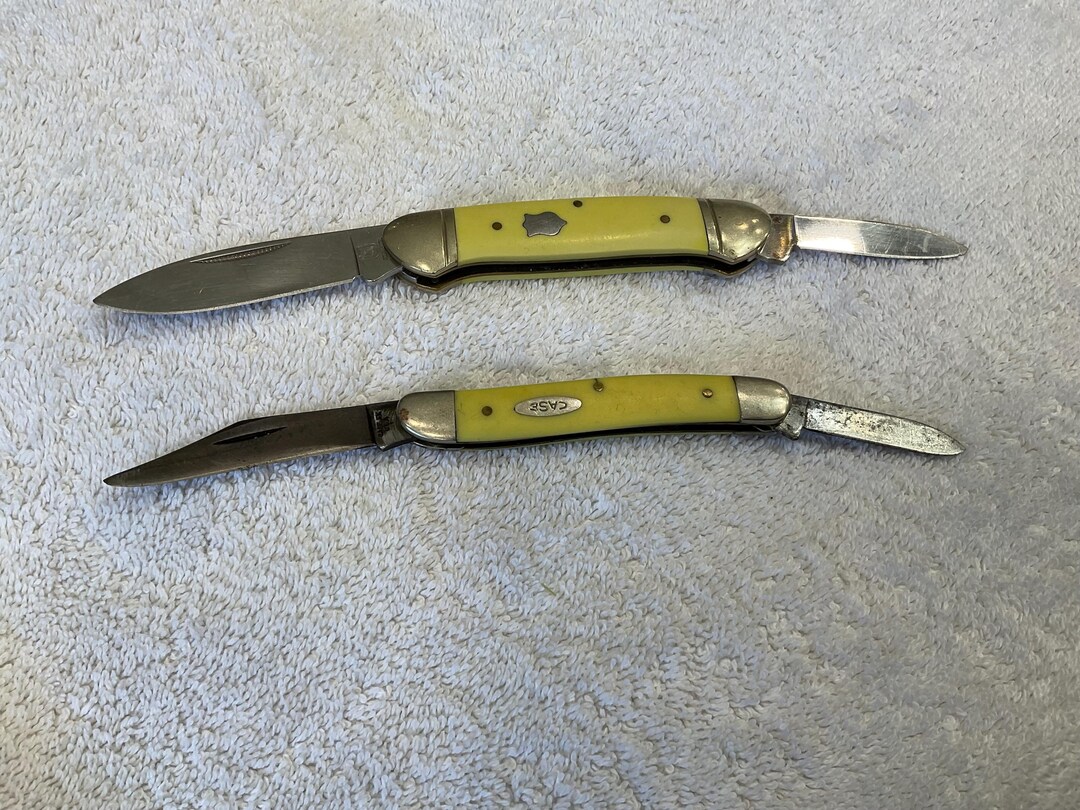 Lot of 2 Vintage Pocket Knives ~ 1- Case XX USA 2 Blade #03244 & 1 ...