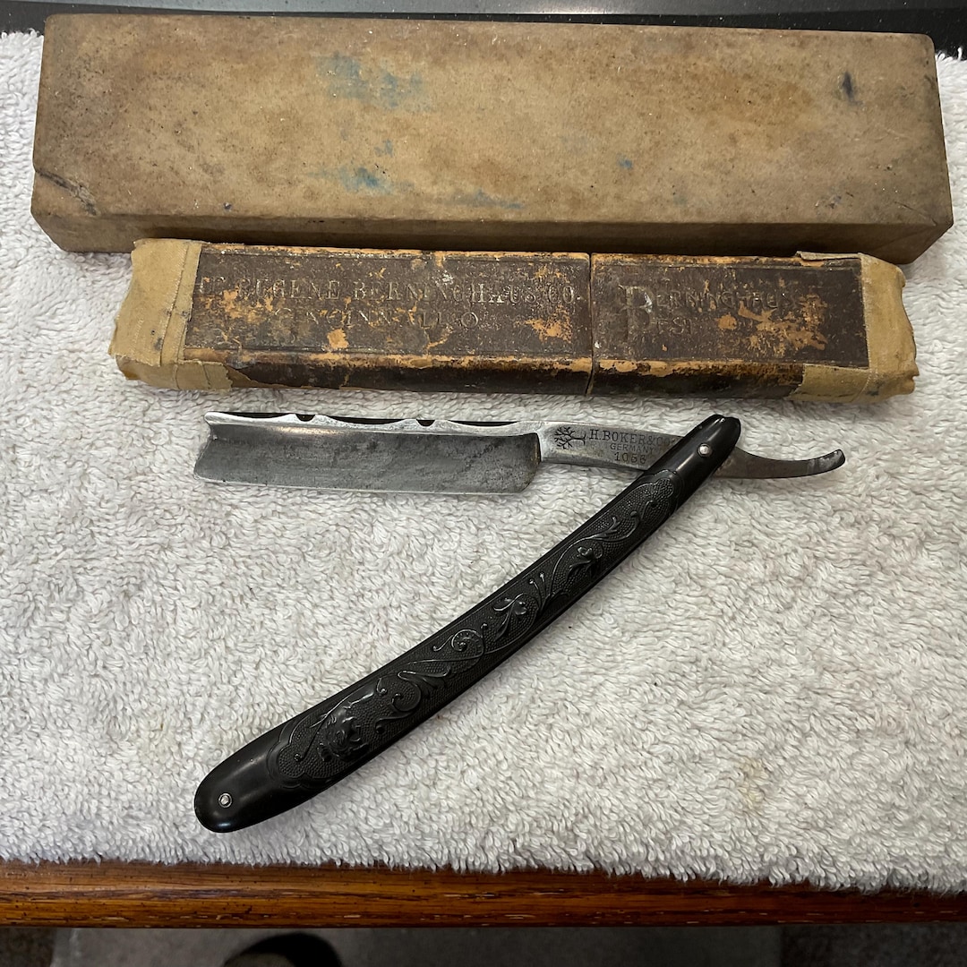 1920's h. BOKER & Co. GERMANY 1056 Straight Razor Including the Eugene ...