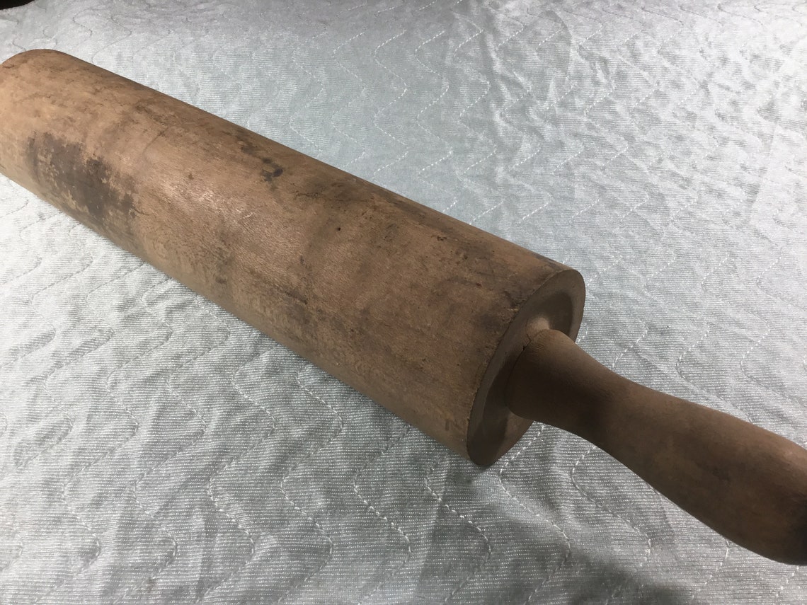 1940's - 1950's Era Wooden Rolling Pin ~ Farmhouse Country Kitchen ...