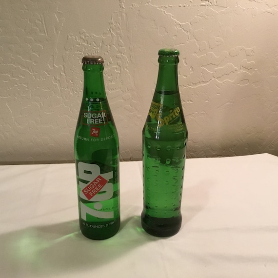 Lot Of 2 FULL UNOPENED 1960's Sprite & 7up Bottles 1 16 | Etsy