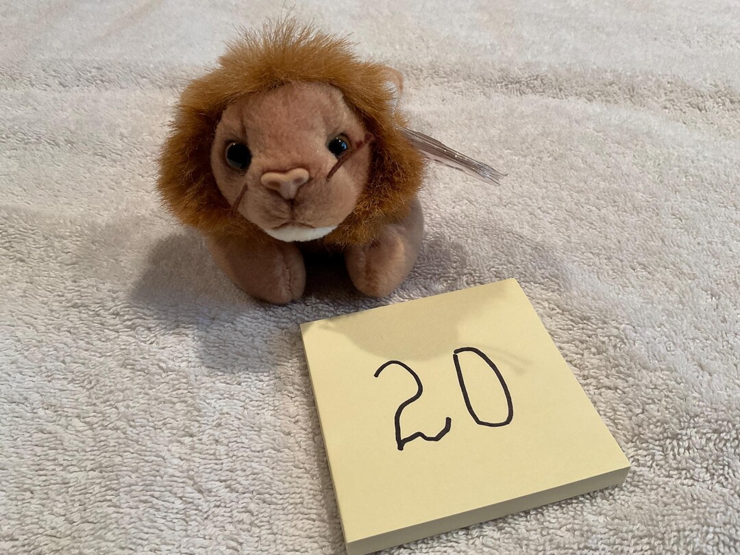 Very Rare Retired "roary" Ty Beanie Baby ~ Date of Birth: February 20 ...