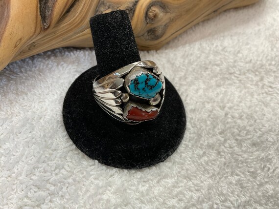 Old Pawn Native American Navajo Sterling Silver Multi… - Gem