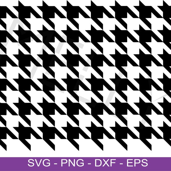 Houndstooth Svg - Etsy