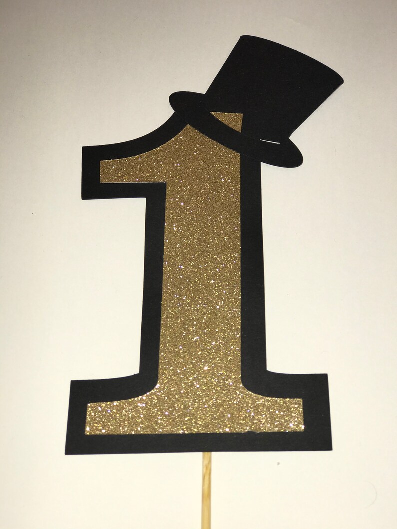 Number 1 Cake Topper 1st Birthday Cake Topper gold Number - Etsy