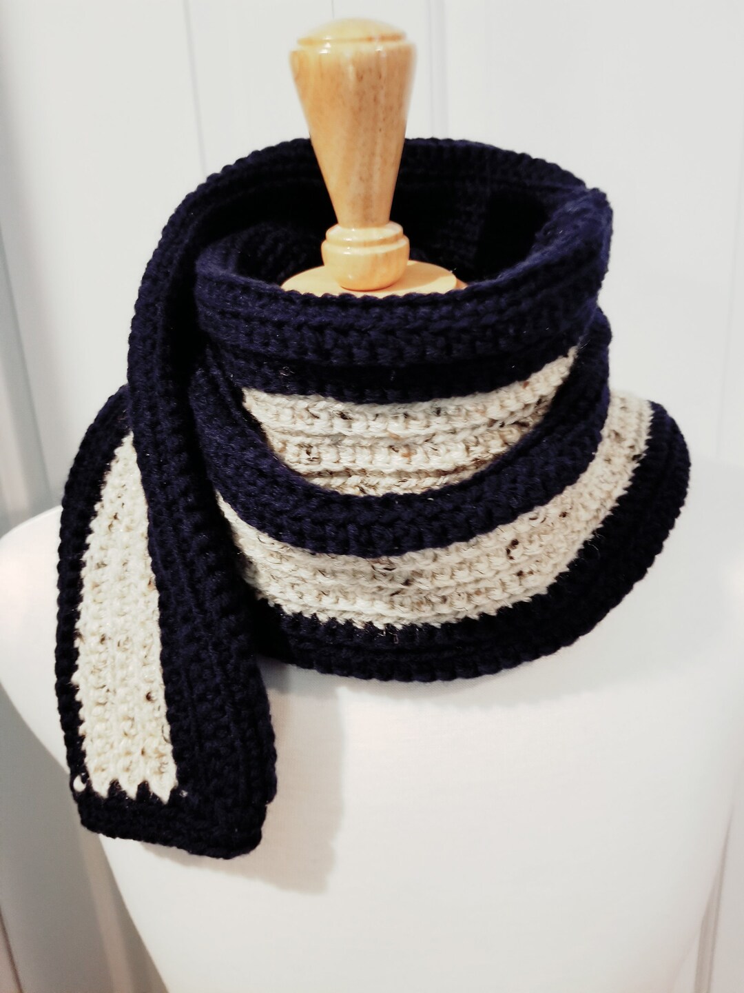 Crochet Blue Tweet Scarf - Etsy UK