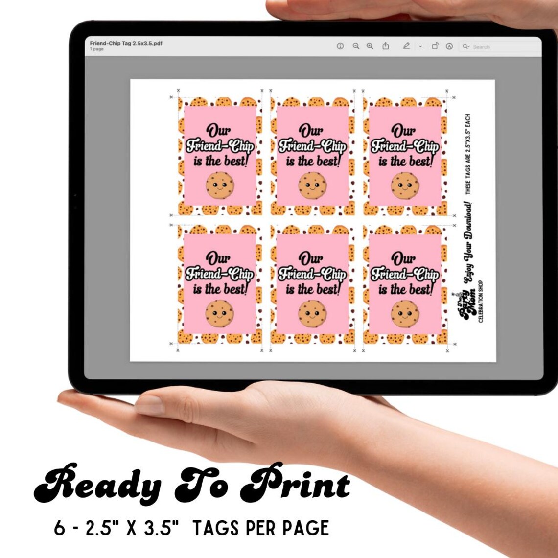 Printable Gift Tag, Friends, Besties, Classmates, Co-workers, Instant ...