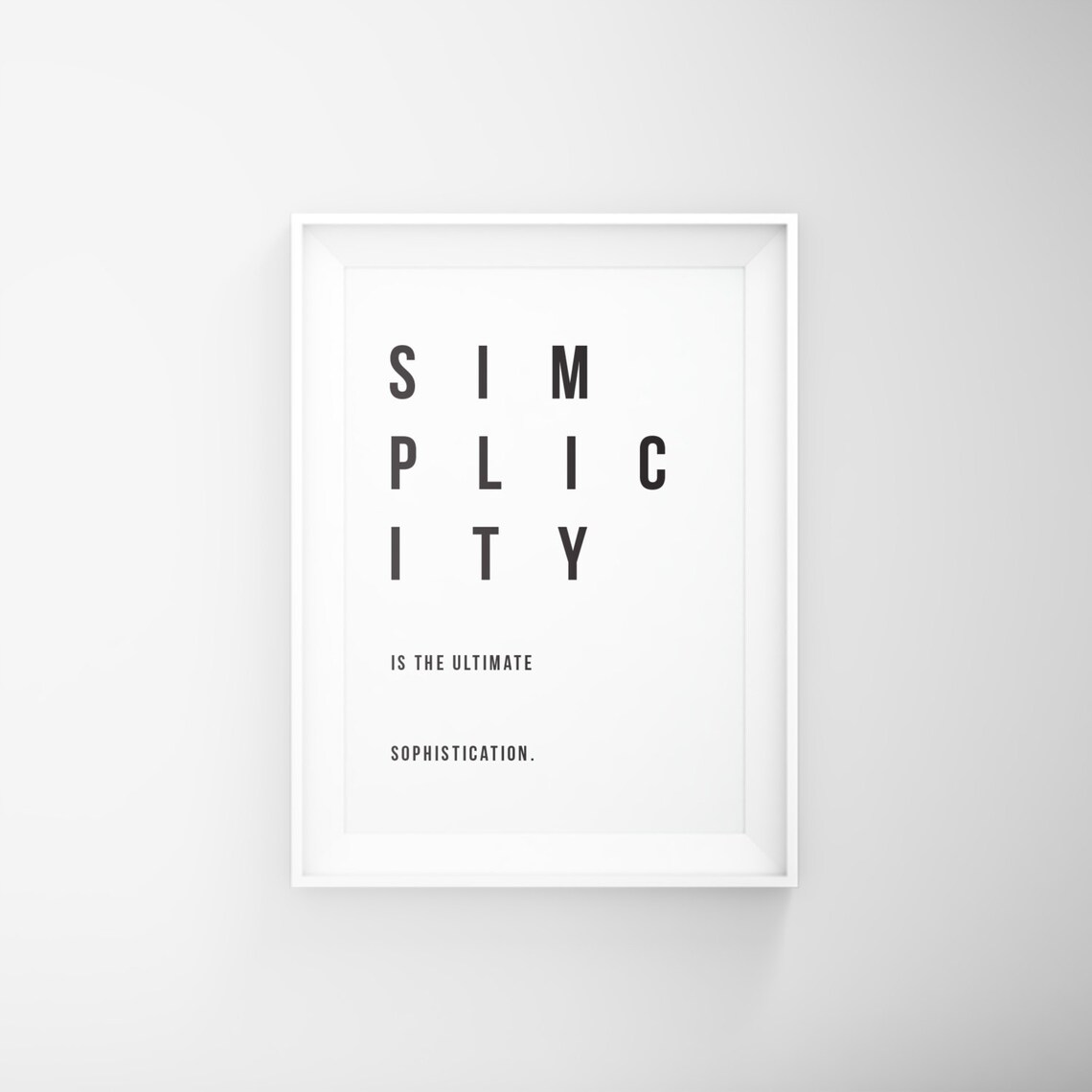 PRINTABLE DOWNLOAD Simplicity is the Ultimate | Etsy