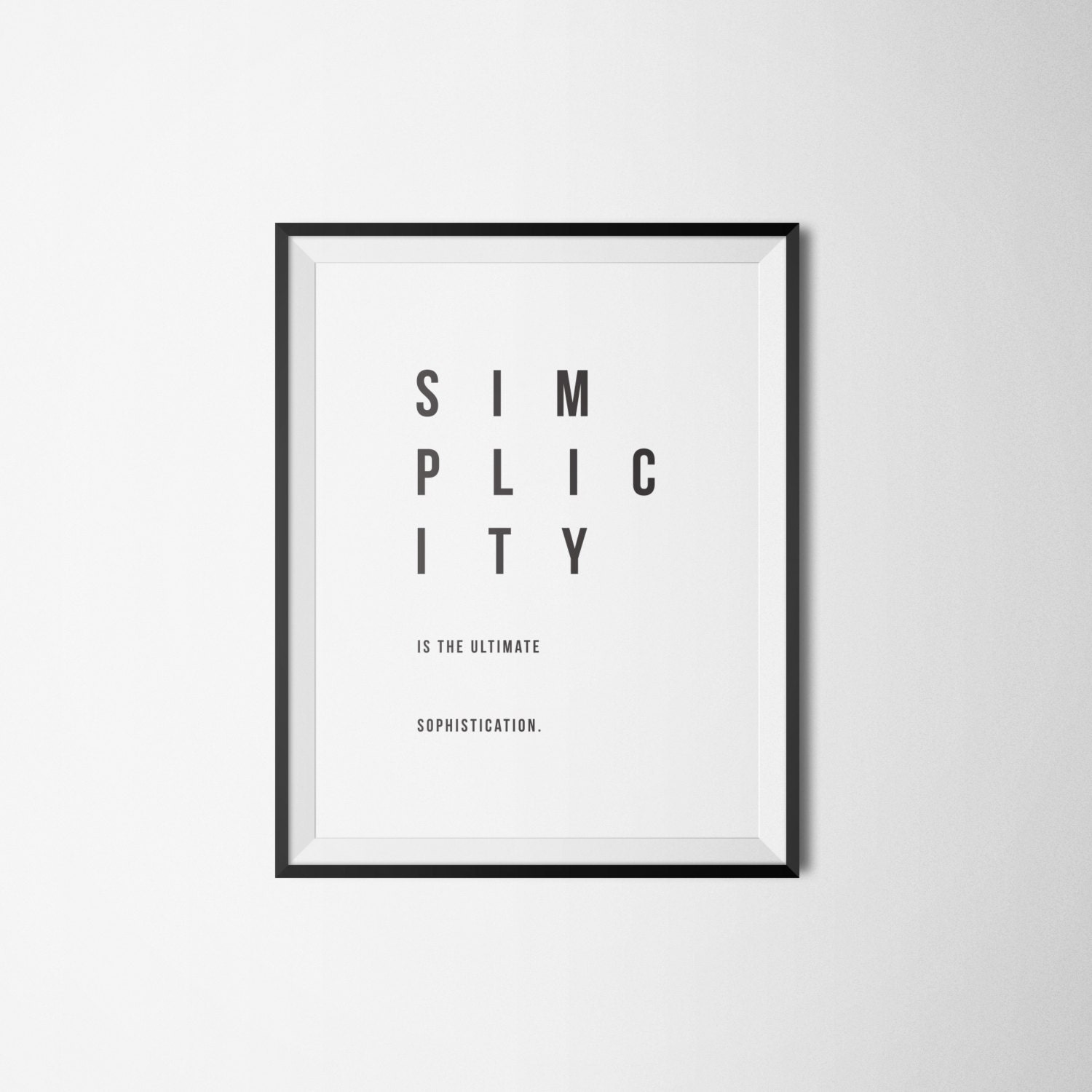 PRINTABLE DOWNLOAD Simplicity is the Ultimate | Etsy