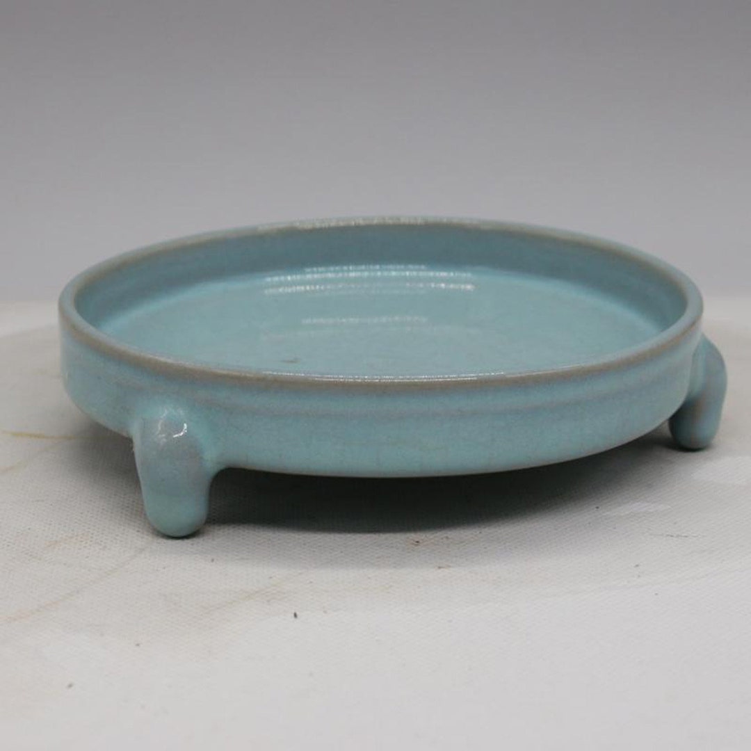 Fine Old Chinese Antique Song Dynasty Ruyao Porcelain Manual Painting ...