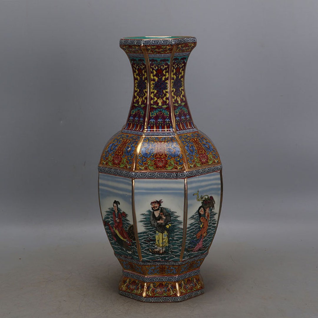 Nice Old Chinese Antique Qing Dynasty Colour Enamels Porcelain Manual ...