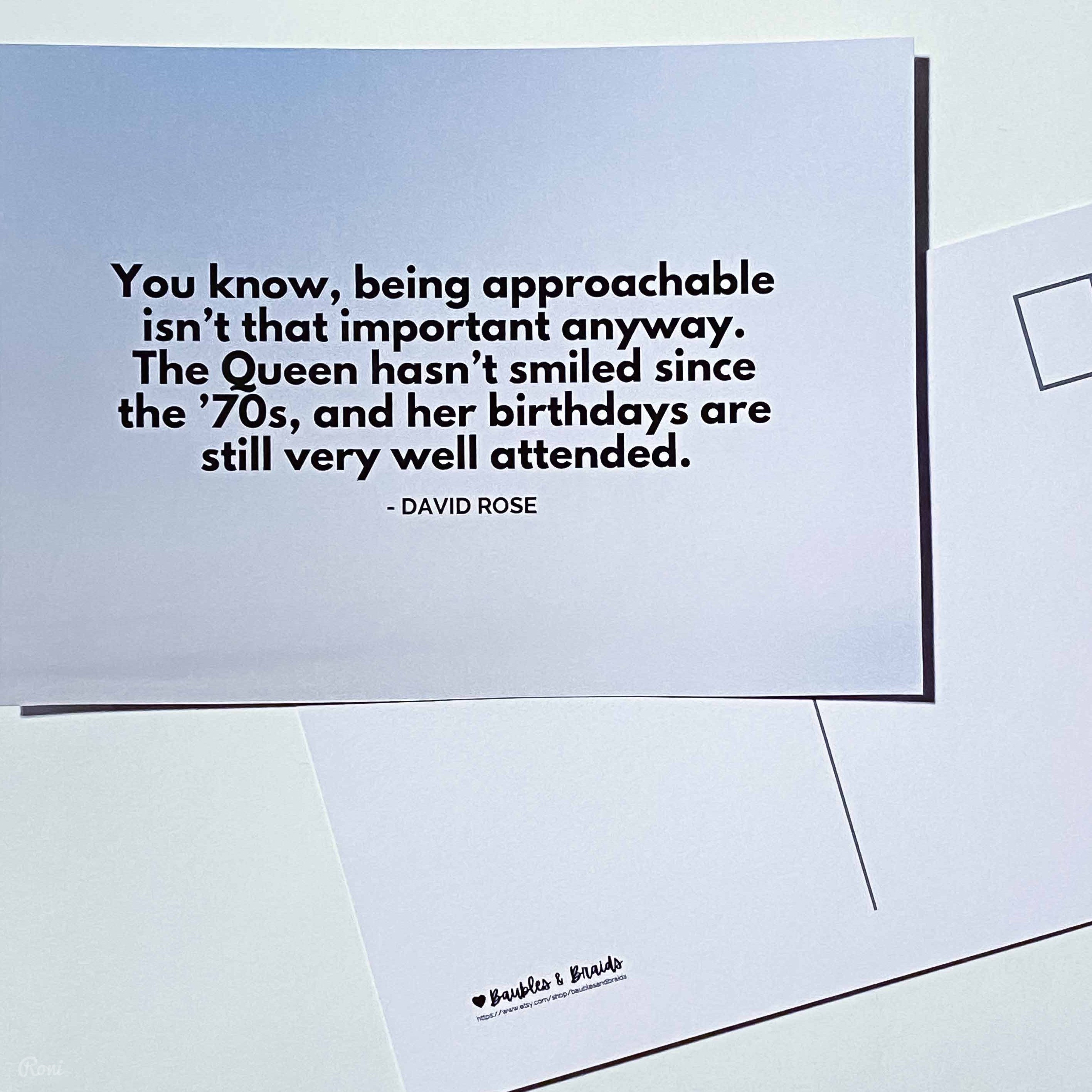 Schitt’s Creek David Rose Quote About the Queen and Being Approachable ...