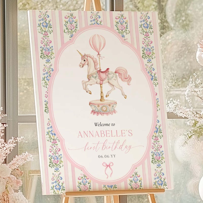 Pink Carousel - Etsy