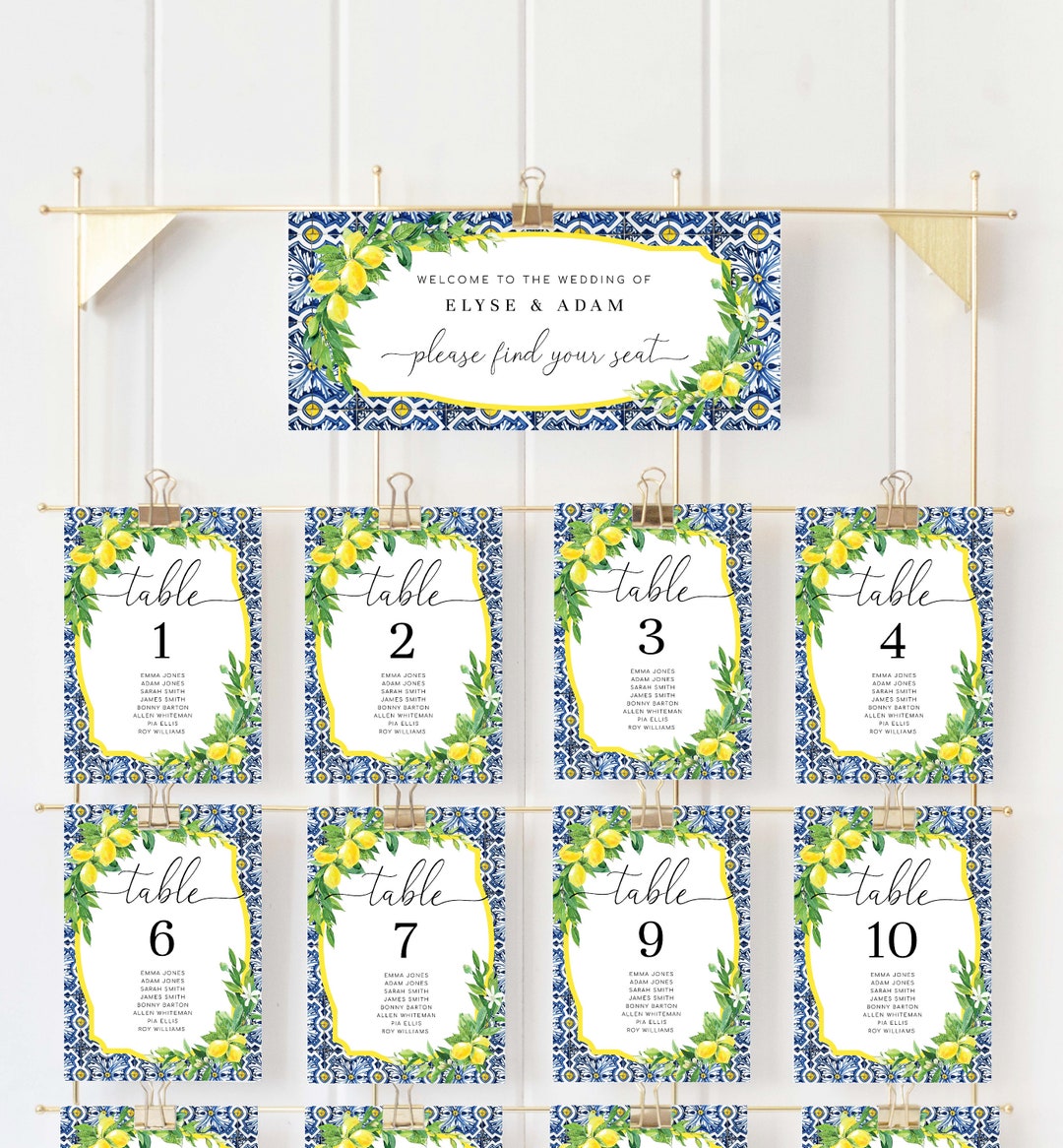 Printable Wedding Table Plan Cards, Find Your Seat Seating Chart Cards ...