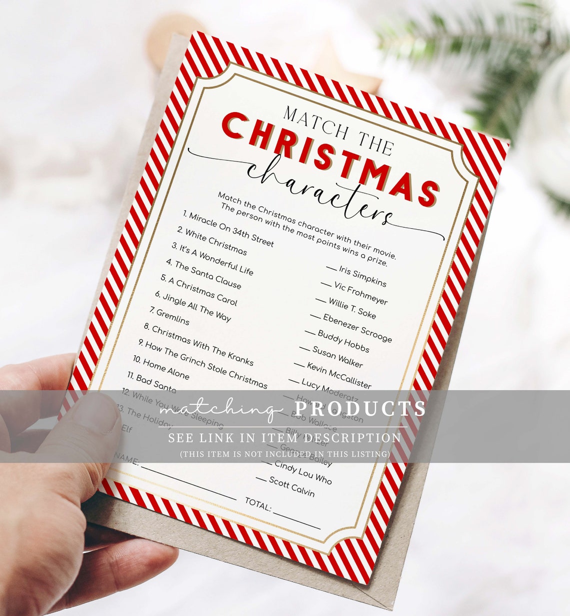 Christmas Gift Exchange Dice Game, Printable Template (digital Download ...