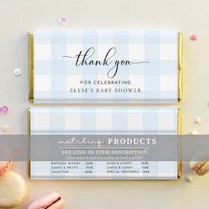 Blue Gingham Graduation Welcome Sign, Pale Blue Check, Printable ...
