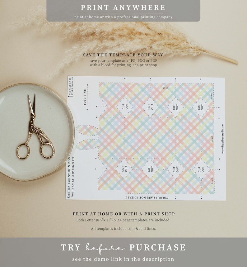 Printable Easter Bunny Cracker Box Template Editable Easter - Etsy