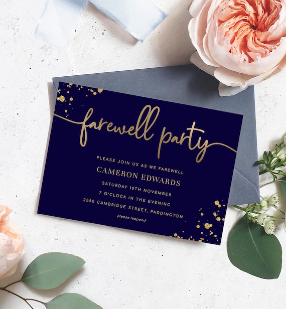 Office Farewell Invitation