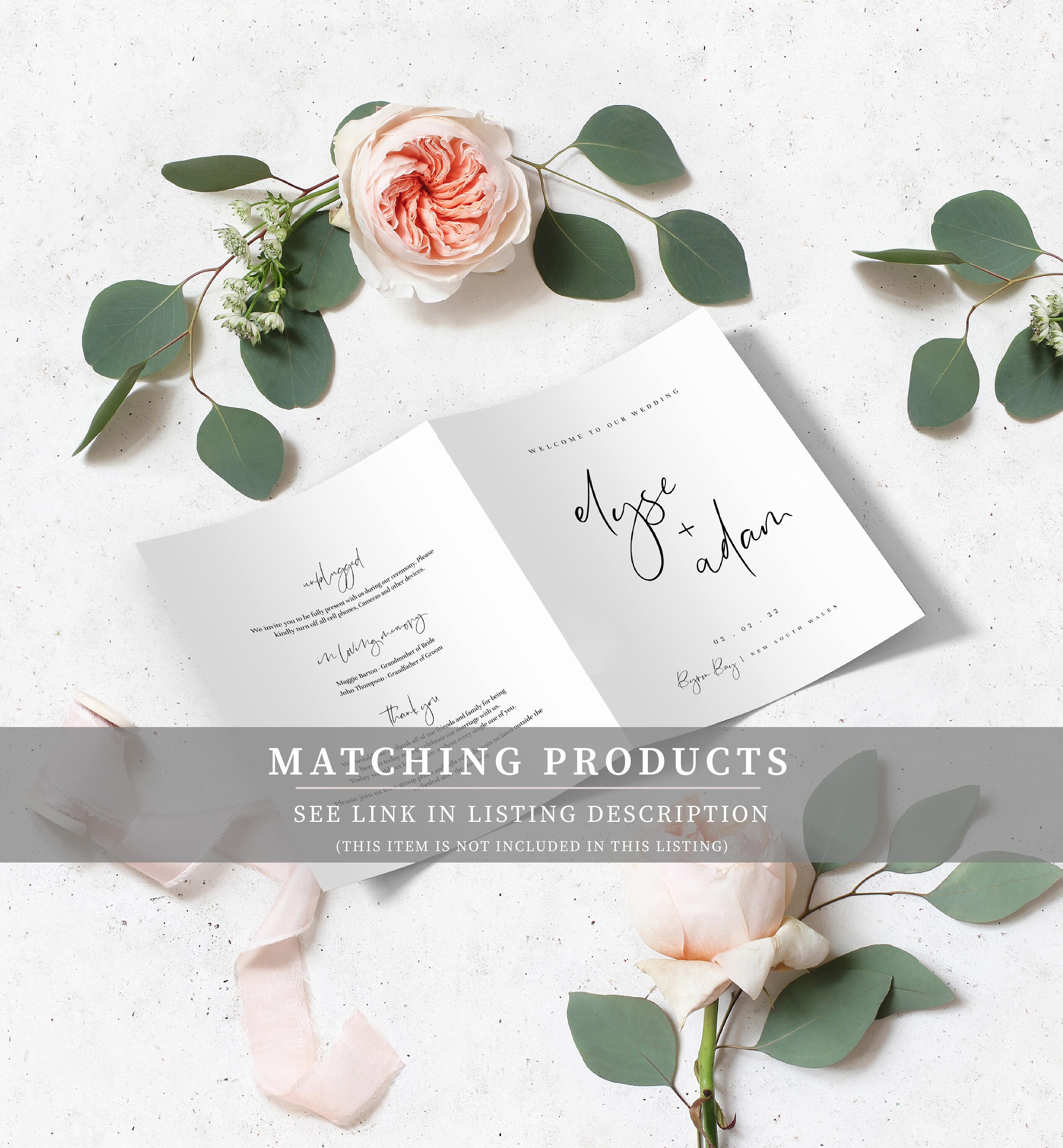 Digital Wedding Smartphone Invitation - Text Message Modern Minimal ...
