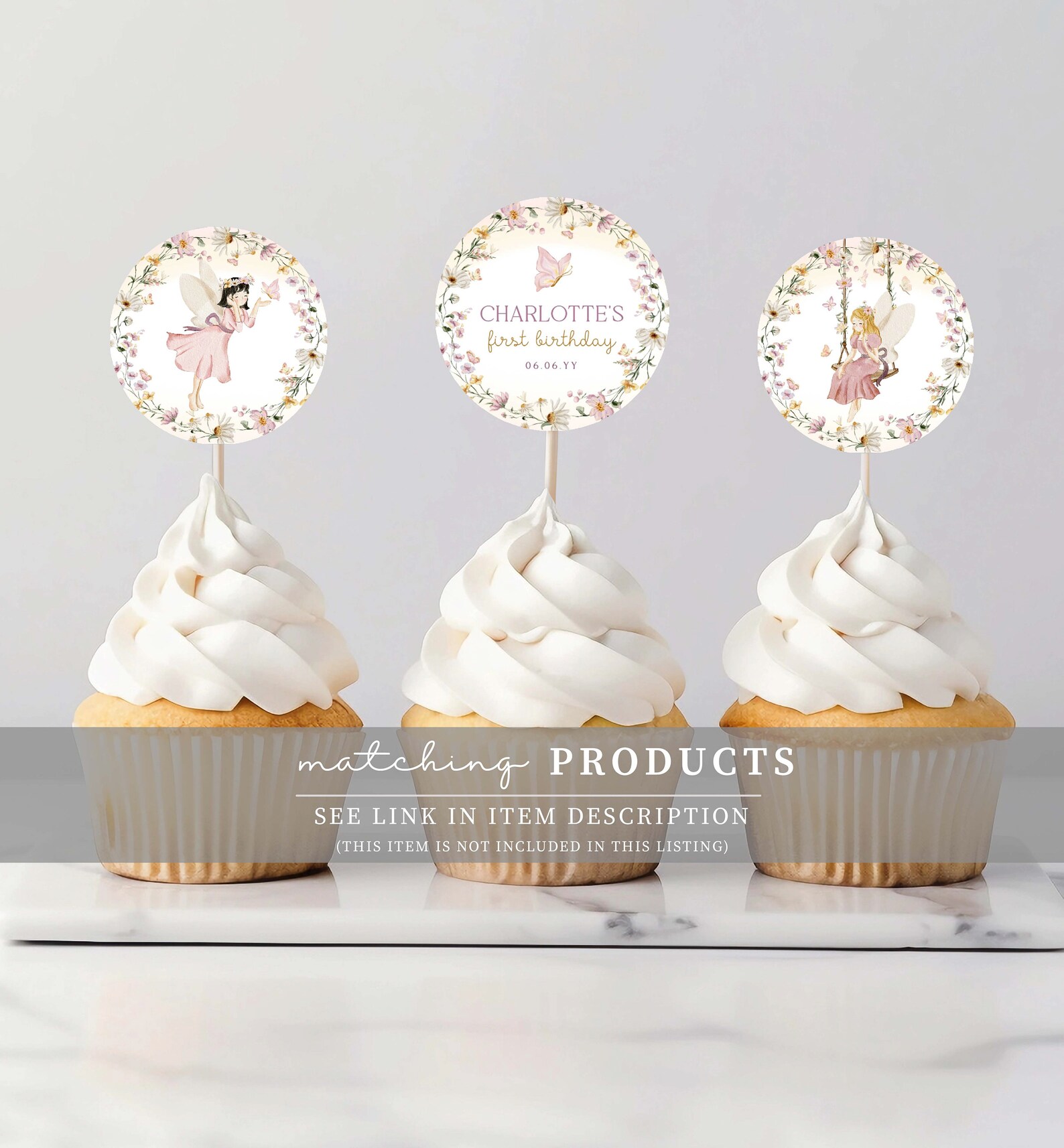 Printable Fairy First Birthday Chip Packet Wrap, Fairy Princess Favor ...