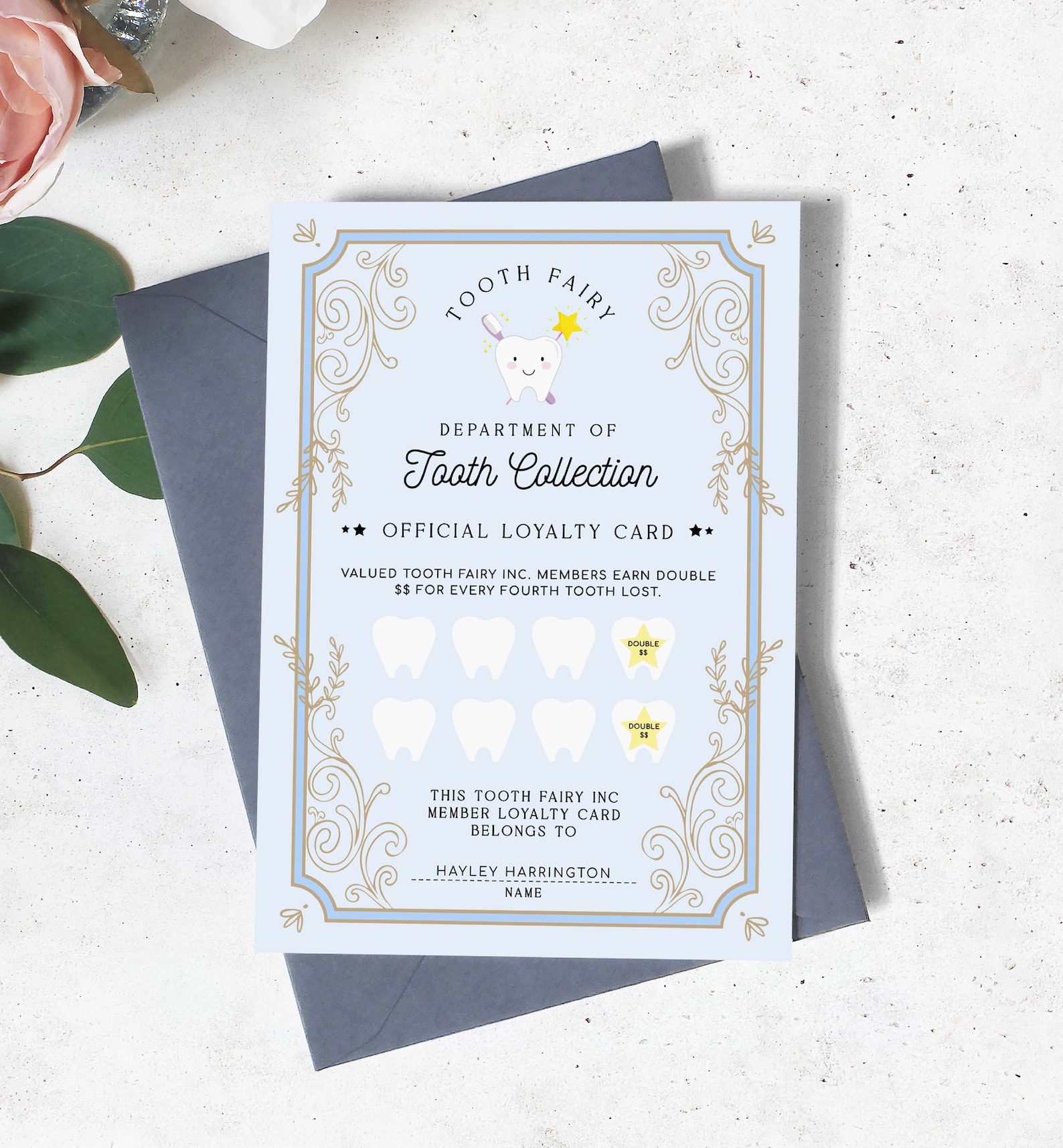 Printable Tooth Fairy Letter & Receipt, Lost Tooth Note - Etsy