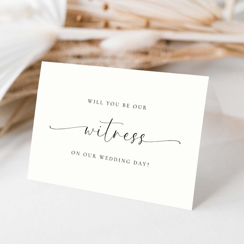 Wedding Witness Label - Etsy