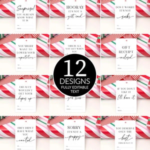 Printable Funny Christmas Gift Tag, Cheeky Punny Christmas Gift Tags ...