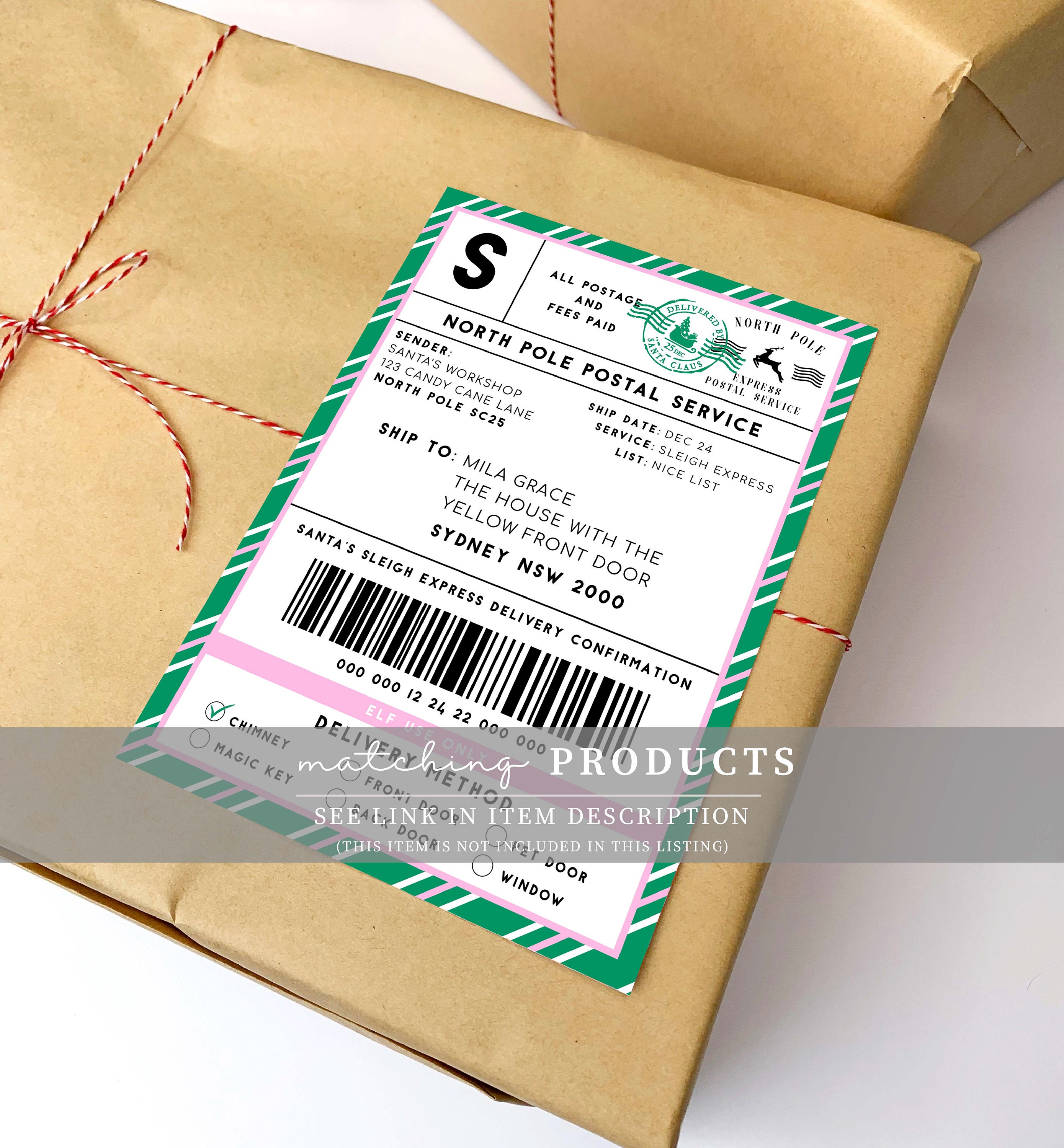 Christmas Gift Check Template, Printable Voucher (digital Download) - Etsy
