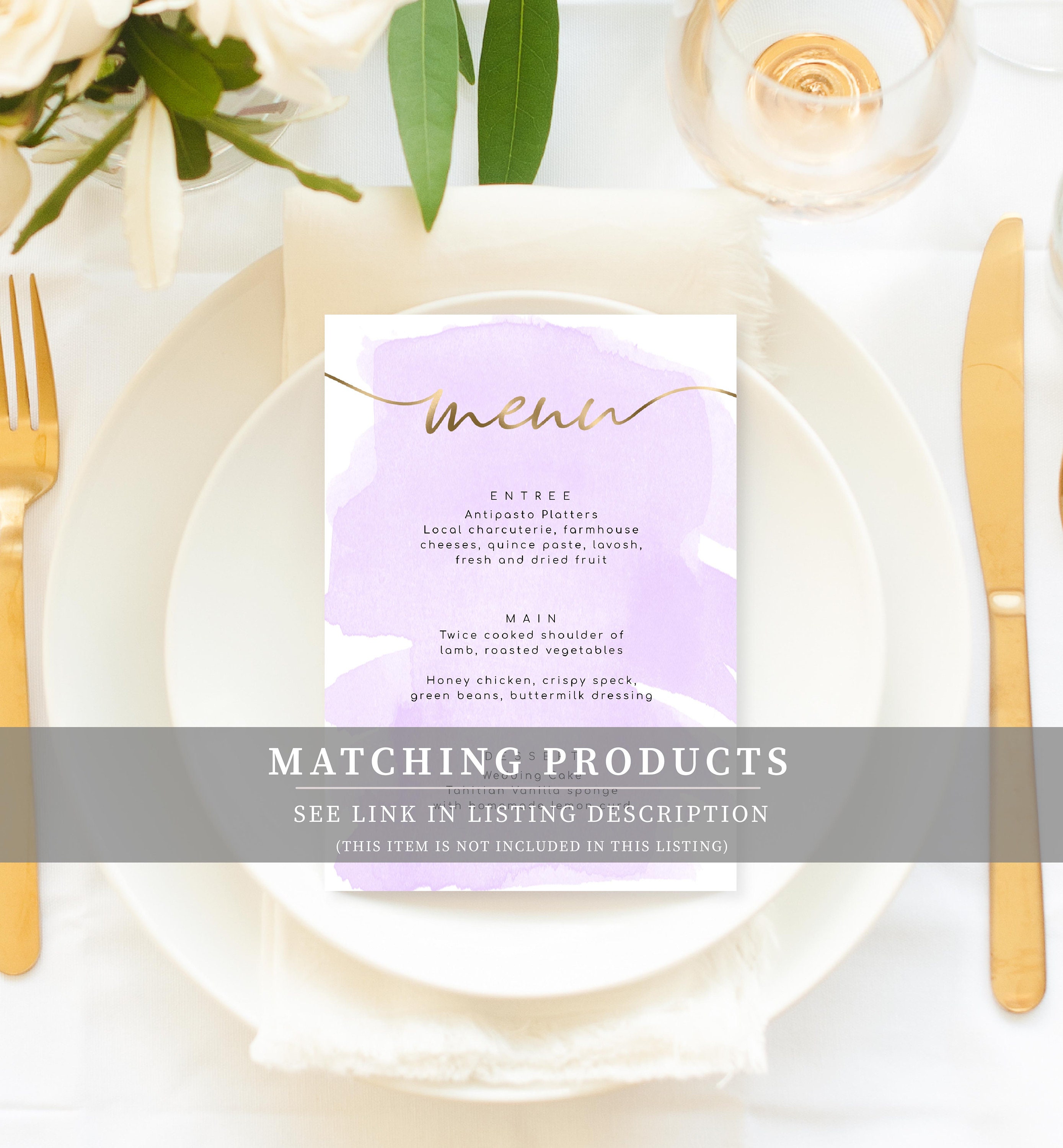 Editable Place Cards Printable Wedding Names Cards Purple | Etsy