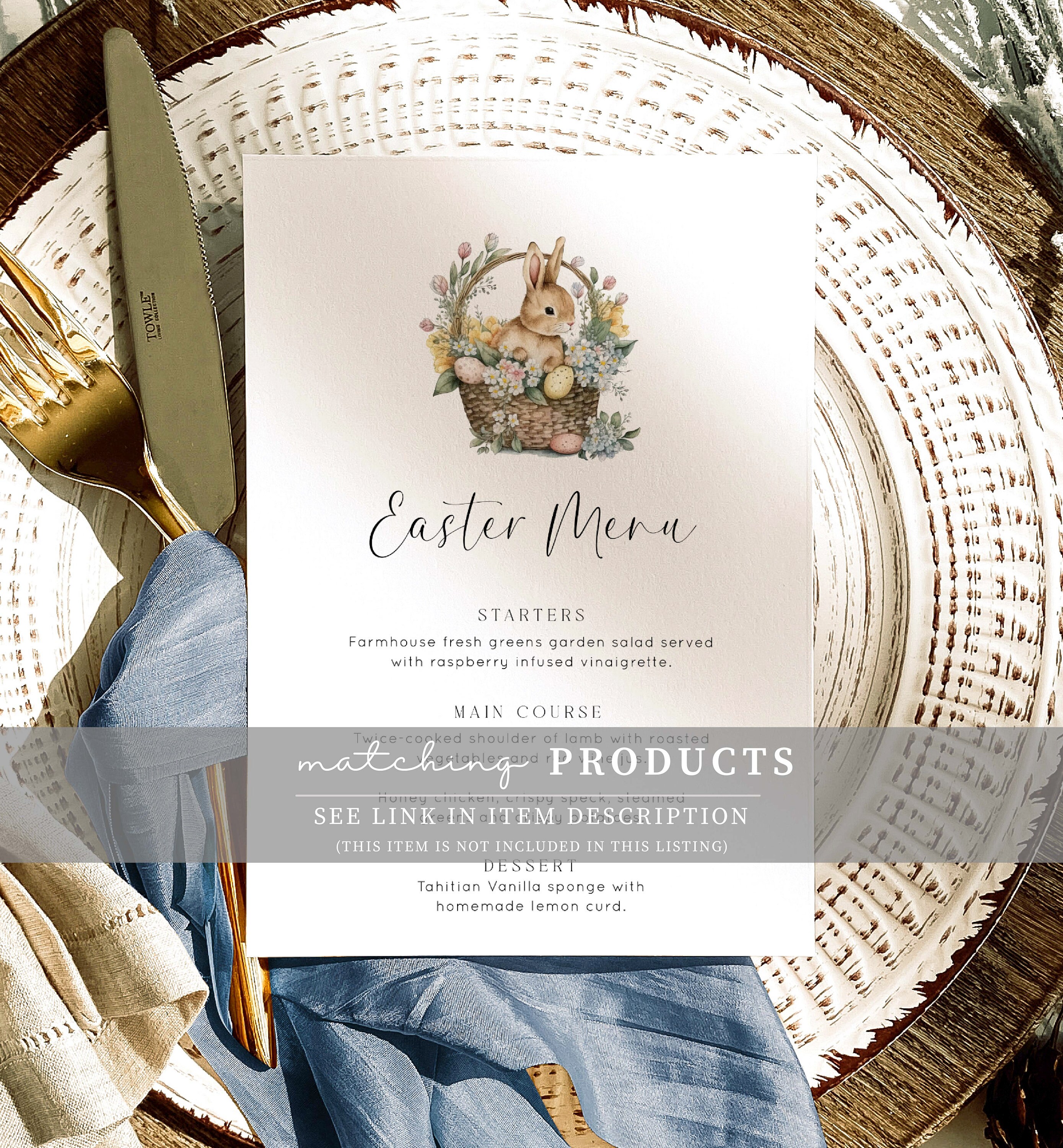 Printable Tent and Flat Style Pace Cards, Easter Brunch Place Cards ...
